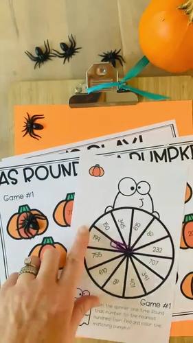 Halloween Math No Prep Activities 3rd Grade Centers Word Problem Review