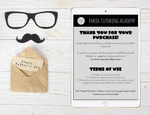 Father's Day Writing Activities and Cards by TeachingwithKait | TPT