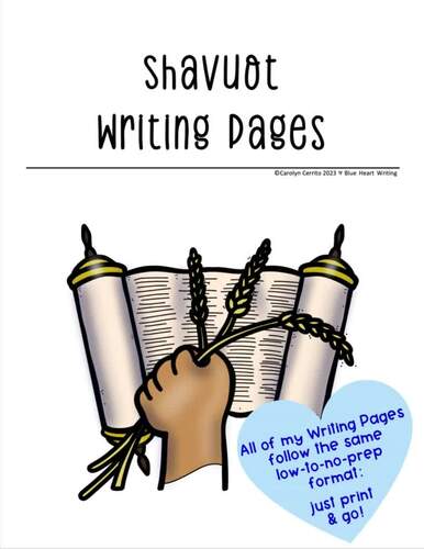 Shavuot Activities by Blue Heart Writing | TPT