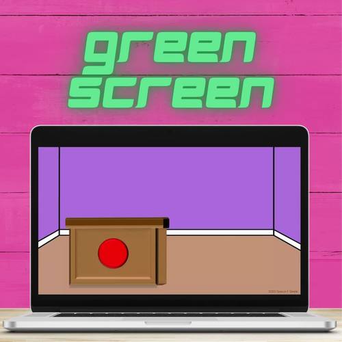 Green Screen Speech EDITABLE Backgrounds - CauseEffect, OpenClose, Stage