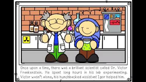 Halloween Story: FRANKENSTEIN | Reading Comprehension and writing ...