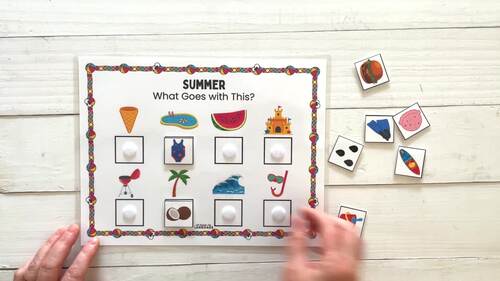 Summer-What Goes With This? Associations Matching Activity, Autism, Speech