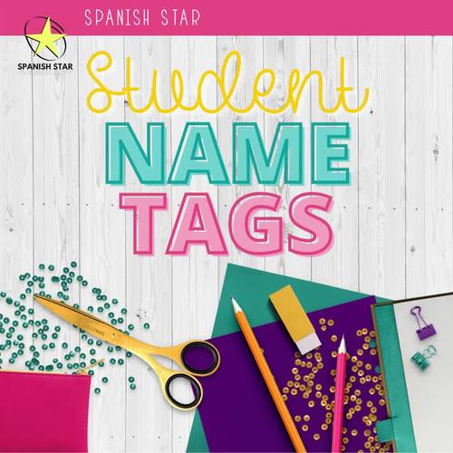 Editable Student Name Tags - 29 Templates (Any Class) Digital & PDF