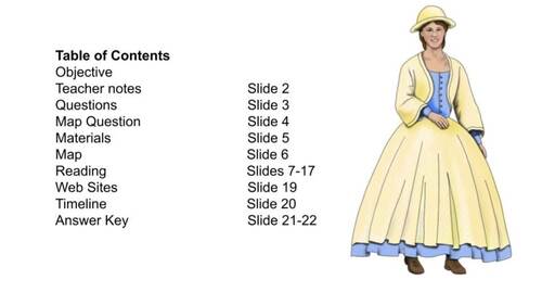 Harriet Beecher Stowe Biography Reading Passage with Activities Power Point