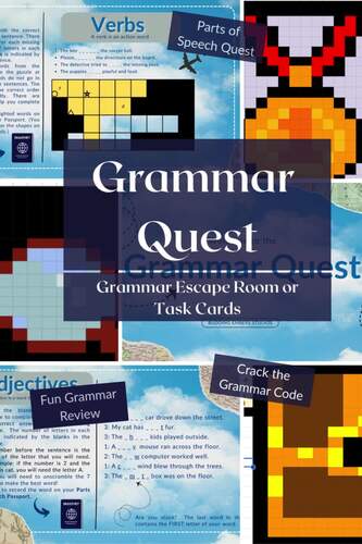 Grammar Quest: Parts of Speech Escape Room by Budding Embers Studios