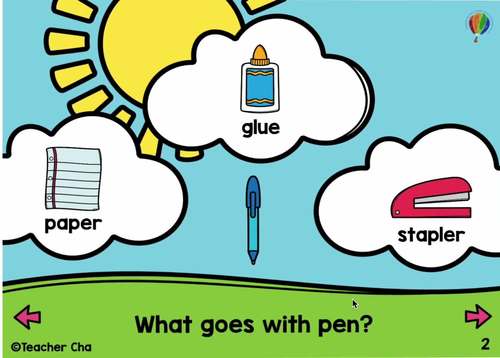 Things That Go Together Object Associations No Prep No Print BOOM™ Cards