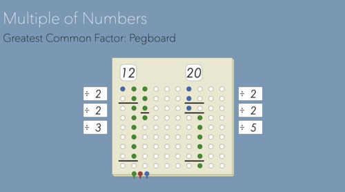 MONTESSORI DIVISIBILITY OF NUMBERS (Search for GCF Pegboard) Presentation