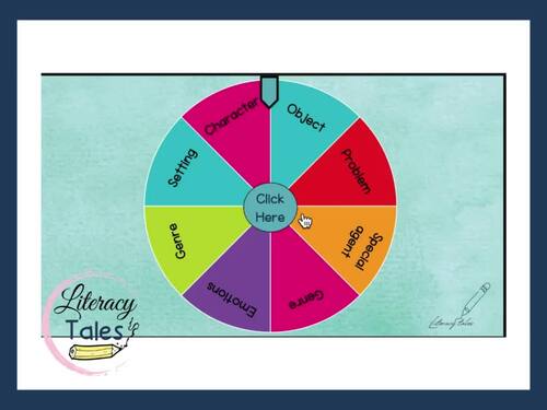 Writing Elements Digital Game -Spinners Activity by Literacytales