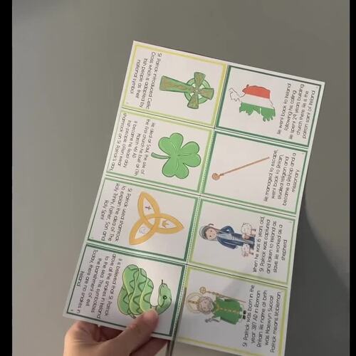 St Patrick’s Day Catholic Feast Day Saint Story Activity Mini Book Craft