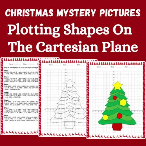 Christmas Math Geometry Plotting Shapes on the Cartesian Plane ...