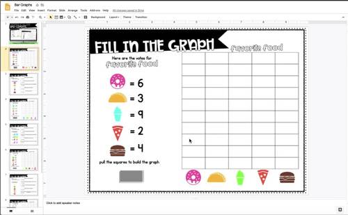 Digital Math//Data//Bar Graph Activity//Google Slides//DISTANCE LEARNING