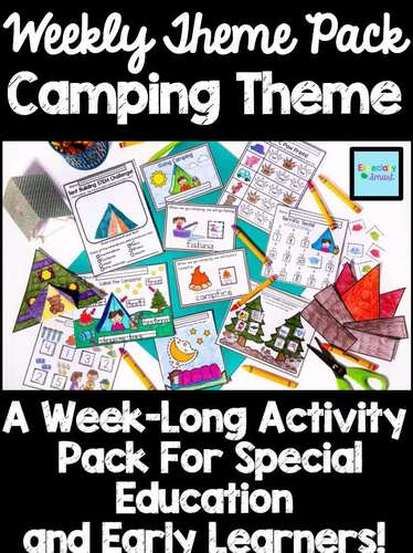 Camping activities and worksheets for end of the year and special ...