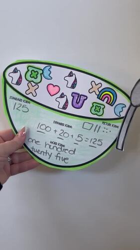 St Patricks Day Math Place Value Craft Bundle by The Teaching Diva Corner