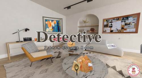 Jeu d'évasion Détective 360° Français B1 FLE digital Escape Room French