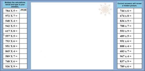 Mystery Digital Pixel Art NO PREP - Gnomes 3-digit by 1-digit ...