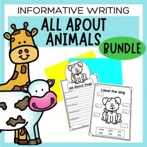 All About Animals Informative Writing Mega Bundle by Little Learner Hub