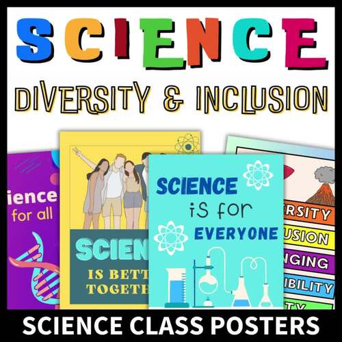 Science Diversity Posters | STEM DEI Inclusion Classroom Decor Bulletin ...