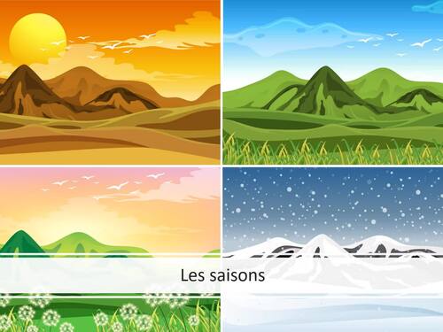 Les saisons - Seasons in french by EFS Store | TPT