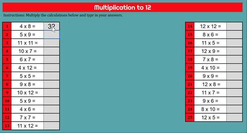 Bundle of 4 Christmas Color Mix of Multiplication and Division Reveals
