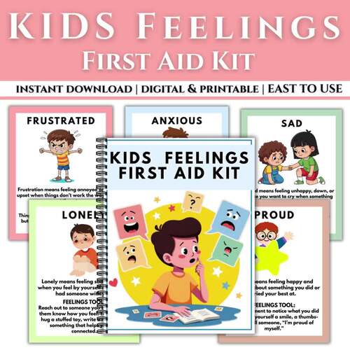 Kids Feelings First Aid Kit | SEL Activities | Emotion Regulation ...