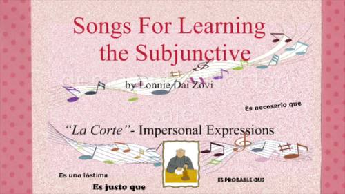 Songs for the Subjunctive – La Corte( Impersonal Expressions) Digitally ...
