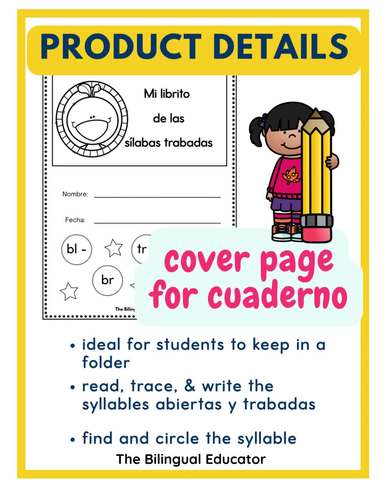 Spanish Literacy NO PREP Worksheets Read and Trace Bundle Silabas en ...