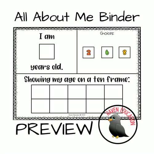 All About Me Binder (Interactive / Adapted) | Personal Information