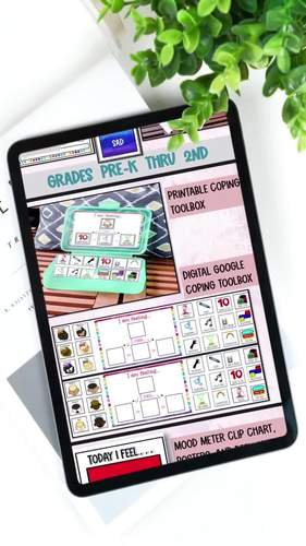 Coping Skills & Mindfulness MEGA Bundle | Calming Strategies for Elementary