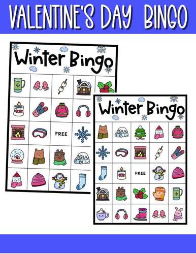 Winter Bingo Game | Fun Classroom Activity by Kidzvilly | TPT