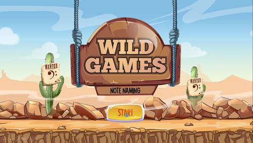 BASS Clef - Wild West Note Naming! - Music Virtual Game - Power Point