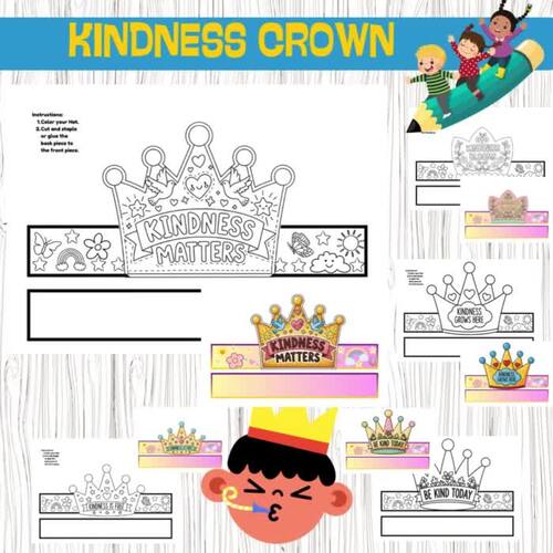 Kindness Crowns Printable Headbands | SEL Craft & Activity | 5 Designs ...
