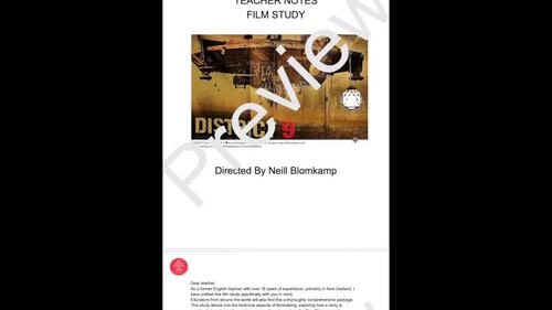 District 9 Film Study | Teacher Lesson Plan and Notes | pdf, bw USA