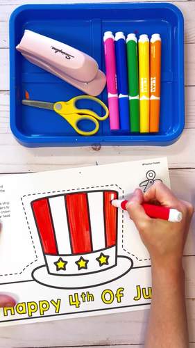 4th of July Crown Crafts No Prep Summer Crafts by Preschool Packets