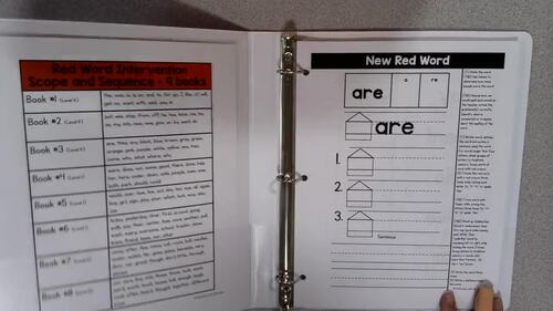 Sight Word IMSE Orton Gillingham Red Word Small Group Reading ...