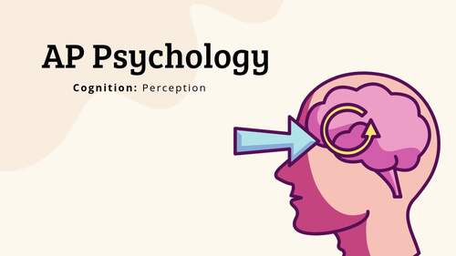 Perception PowerPoint Presentation: AP Psychology Unit 2 NEW CED