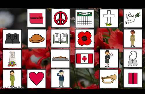 CACHE-CACHE Jour du Souvenir French Vocabulary Digital Game | Interactive
