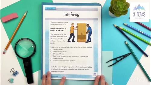 Energy Science Grade 3 Alberta - Worksheets Activities - Force and Motion