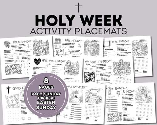 Holy Week Activities for Kids | Palm Sunday to Easter Sunday ...