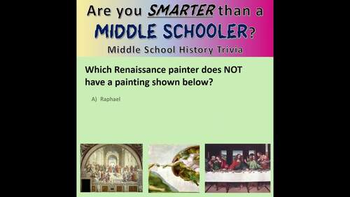 SMARTER THAN A MIDDLE SCHOOLER? multiple choice history questions with ...