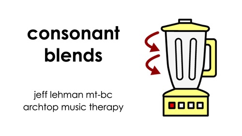 Speech Therapy Songs & Videos - Consonant Blends (initial) | TPT