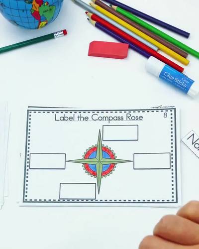 Map Skills Printable and Digital Bundle of Activities by Lindsay Keegan