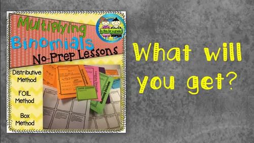 Multiplying Binomials: Notes, Practice, Enrichment, Exit | TPT