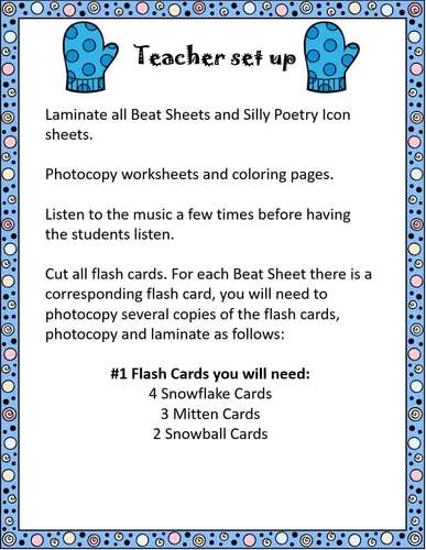 Elementary Music, Literature and Creative Dance Unit Based on "The Mitten"