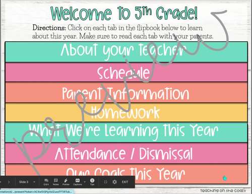 Digital Flipbook: Back to School | Fully Editable & Premade Versions