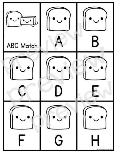 Bread and Butter | Uppercase & Lowercase Alphabet Matching | ABC Flash ...