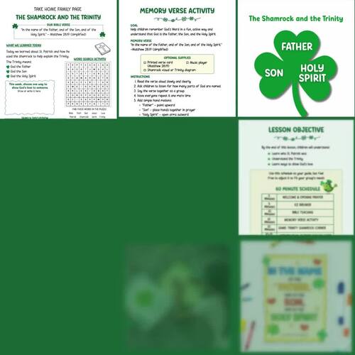 St. Patrick’s Day Bible Lesson for Kids | Holy Trinity Activity | Bible ...