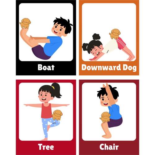 Animal Yoga Cards for Kids | Brain Breaks & Movement | Balance ...