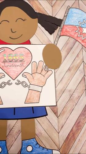 Juneteenth Craft and Posters by Xiana's Playroom | TPT