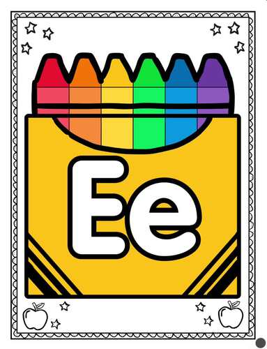 Crayon Box Alphabet Posters | Back to School Classroom Decor Letters A-Z