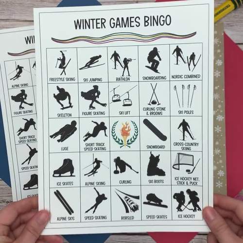 Winter Games Bingo for Secondary | 2022 Beijing | TpT